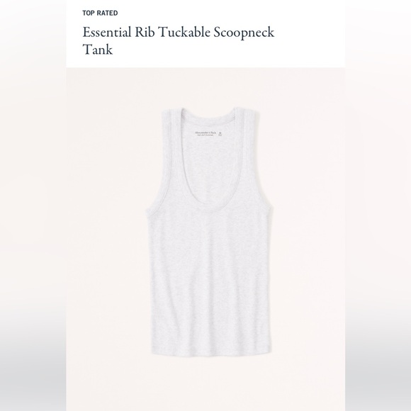 Tops | Abercrombie Essential Ribbed Tank | Poshmark